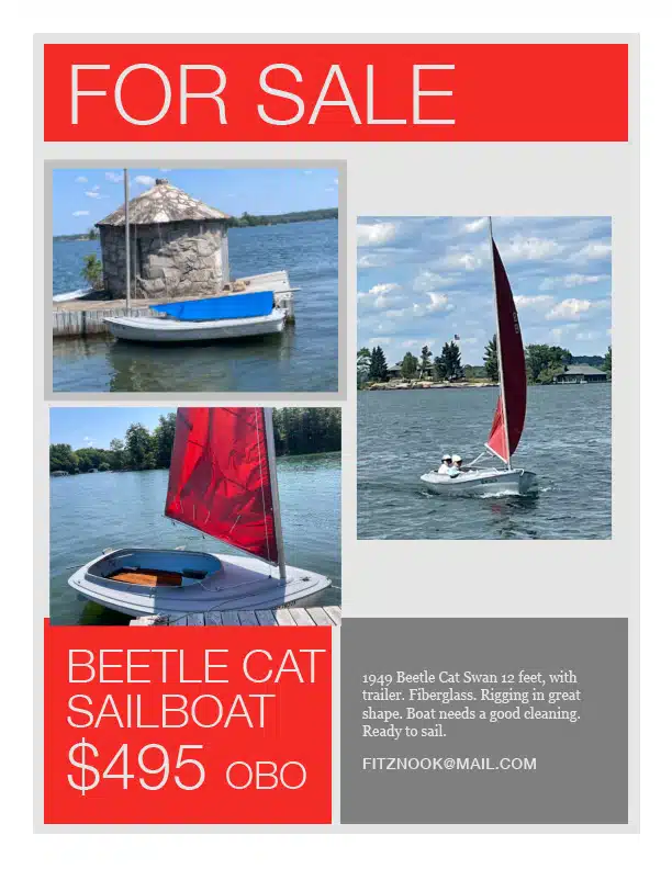 Beetle Cat Sailboat - The Chippewa Yacht Club